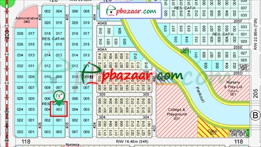 7.5 Katha East Facing Land, Rajuk Purbachal Sector-25 | pbazaar.com