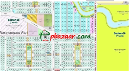 5 Katha Plot for Sale at Purbachal New Model Town | pbazaar.com